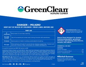 greenclean-alkaline-cleaner_label | Am-ag, LLC (es)
