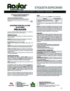 radar-label-es | Am-ag, LLC (es)